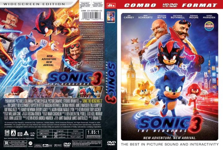 DVD TERBARU SONIC 3 THE HEDGEHOG 2025( sudah ori) | Lazada Indonesia