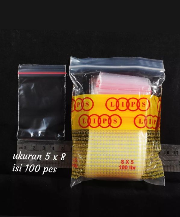 [100 pcs] Plastik klip/ plastik zipper uk 5x8 cm | Lazada Indonesia