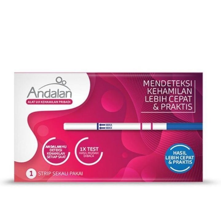 tes kehamilan ANDALAN 1 STRIP ALAT UJI KEHAMILAN PREGNANCY TEST PACK ...