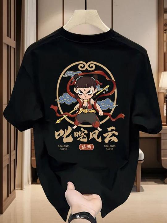 Kazuki Kuraishi Pure Cotton Short Sleeve T-Shirt Men's Creative ...