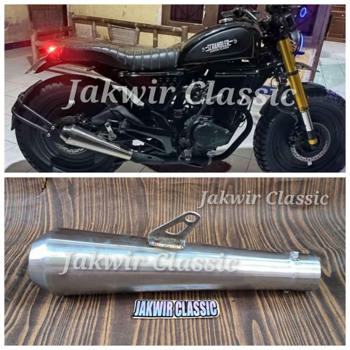 Knalpot Japstyle motor custom scrambler bobber bratstyle | Lazada Indonesia