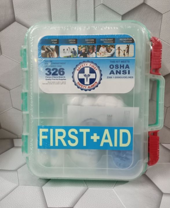 First Aid Kit 326 Pieces Contents | Lazada PH