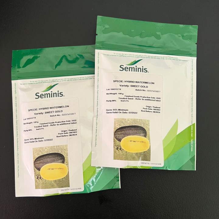 SEMINIS SWEETGOLD HYBRID WATERMELON PAKWAN SEEDS 100g | Lazada PH