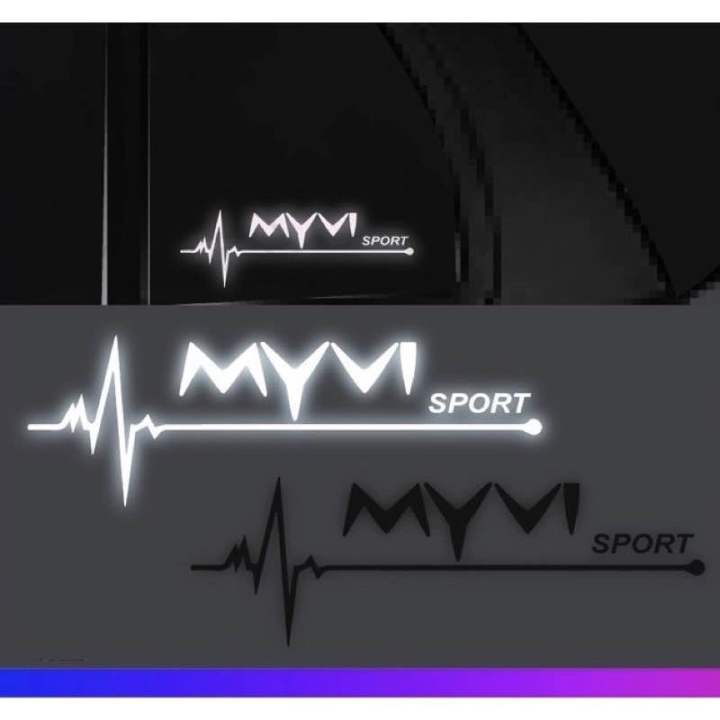 [Ready Stock]K220# MYVI Sport x 2pcs Reflective Decal Stickers | Lazada