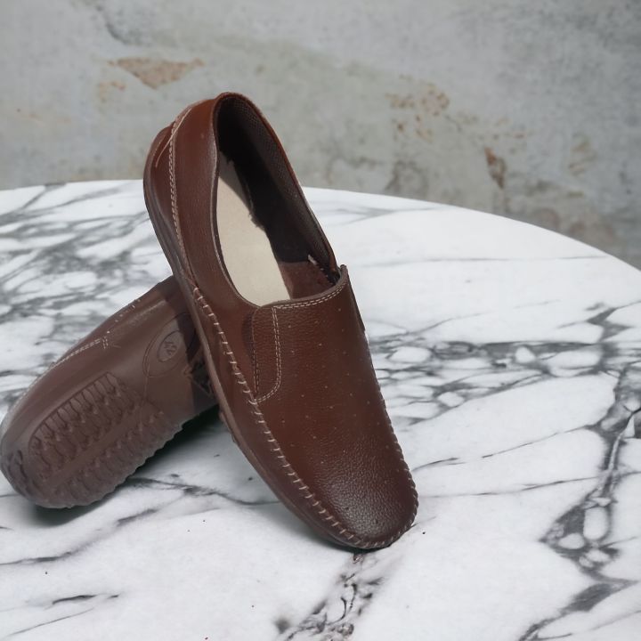 SEPATU PRIA. MUKASIN FULL KULIT KUALITAS PREMIUM ANTI SLIP NYAMAN DAN ...