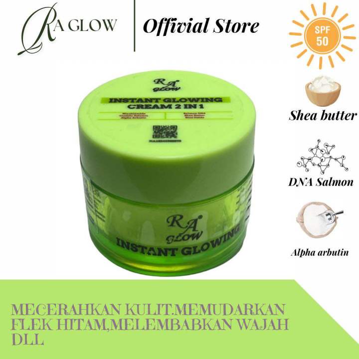 RA GLOW INSTANT GLOWING CREAM 2IN1 Niacinamide | Lazada Indonesia