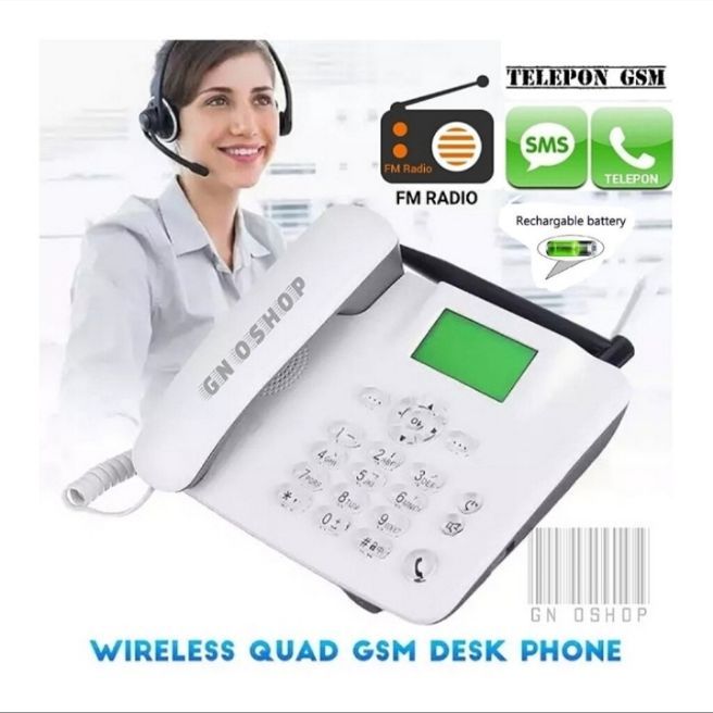 Telepon GSM Rumah Kantor Telp Telpon Telephone Phone GSM Sim Card Fwt ...