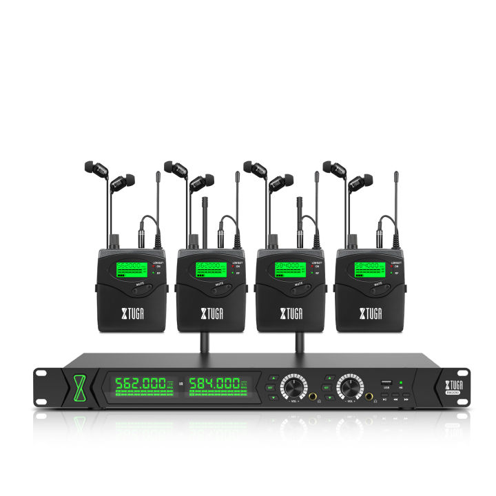 XTUGA RW2090 UHF Wireless In Ear Monitor System SR2050 Type 2 Channel ...