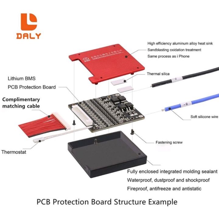 DALY 4s 12V BMS for Lifepo4 32650 3.2v nominal Wide Application. | Lazada PH