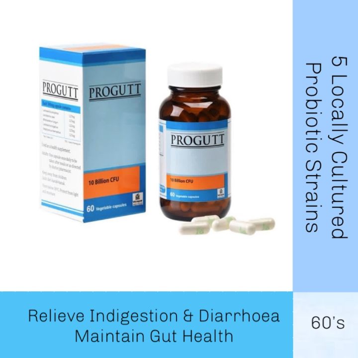 PROGUTT 60 capsules - 10Billion CFU Probiotic | Lazada