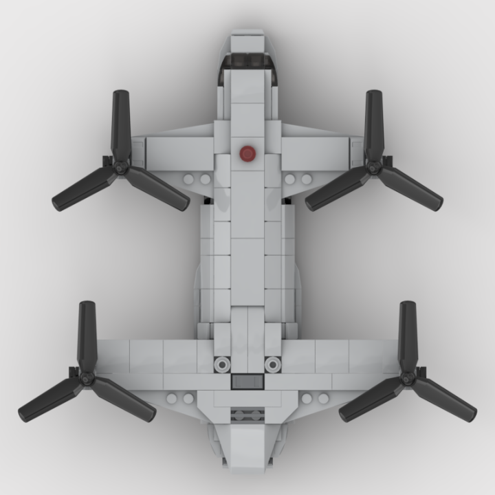 MOC FANS V-44 Four Engine Tiltrotor Military Aircraft Model Toy ...