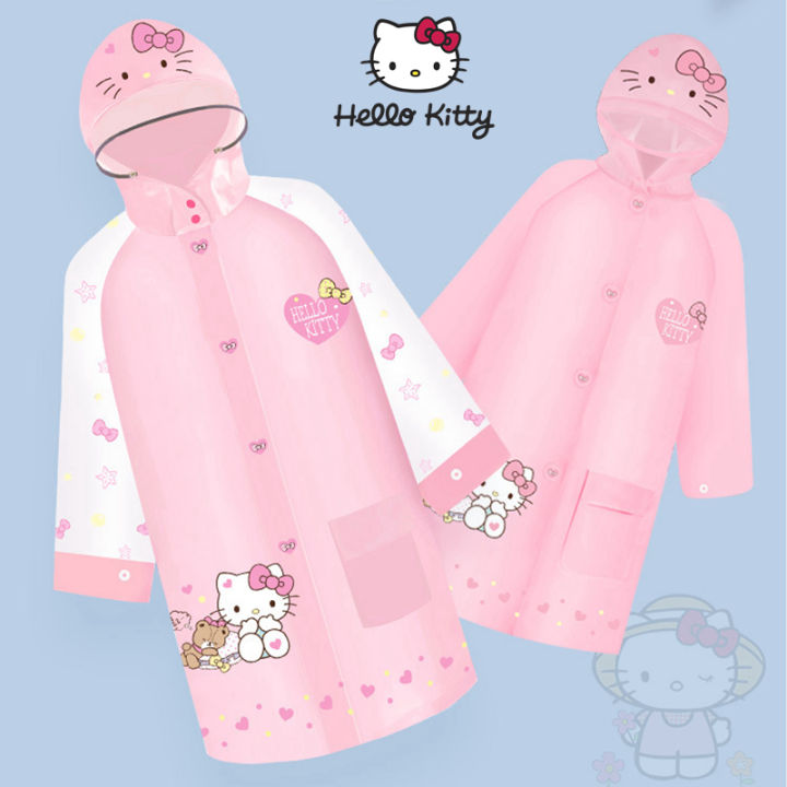 Hellokitty Kids Raincoat Girl Kindergarten Girl Primary School Student ...