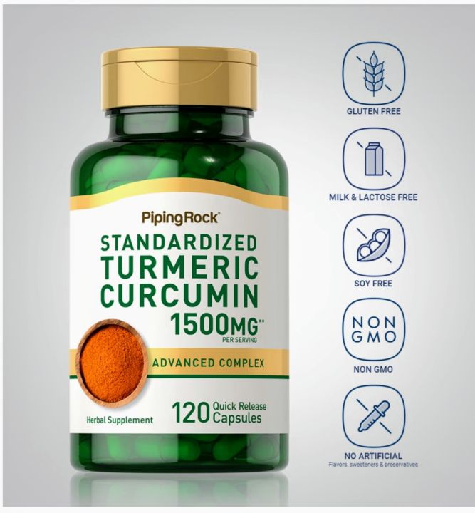 Curcumin Kunyit Advanced Complex 1500mg 120 Kapsul Standardized ...