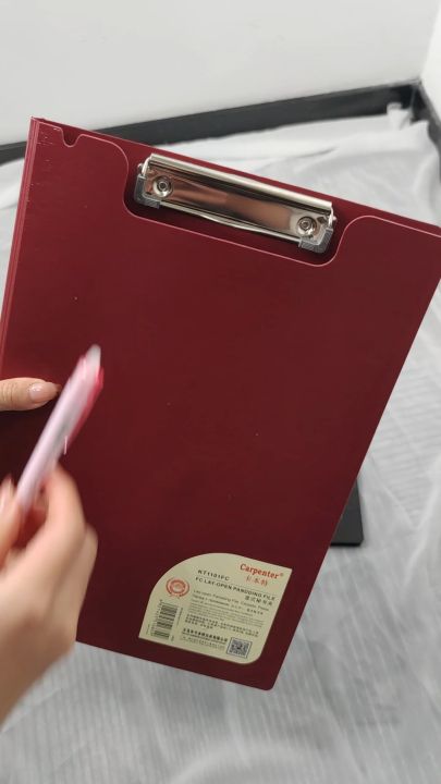 Long Clipboard with Cover Clip Board Folder Profile Clip File Folder ...