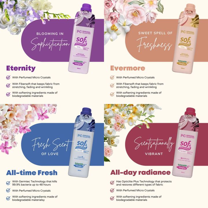 PC SOF & MMM FABCON 1000mL fabric conditioner original | Lazada PH
