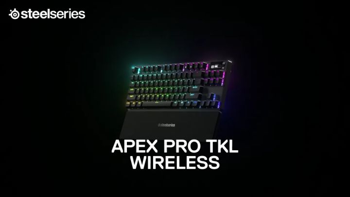 SteelSeries Apex Pro TKL Wireless (2023) RGB Omnipoint 2.0 Mechanical Gaming Keyboard Tenkeyless ...