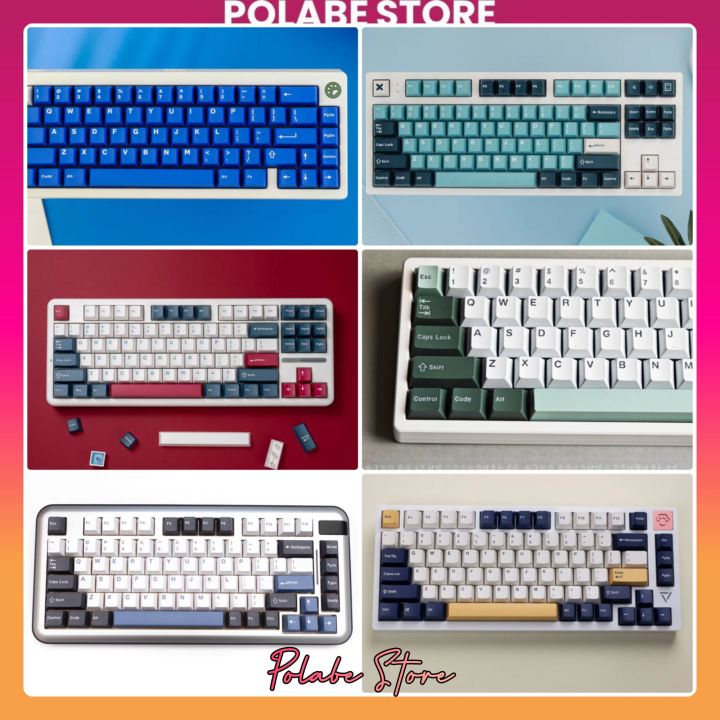 Keycap Manta Classic Blue Cherry profile ABS PBT bàn phím cơ Keycap ...