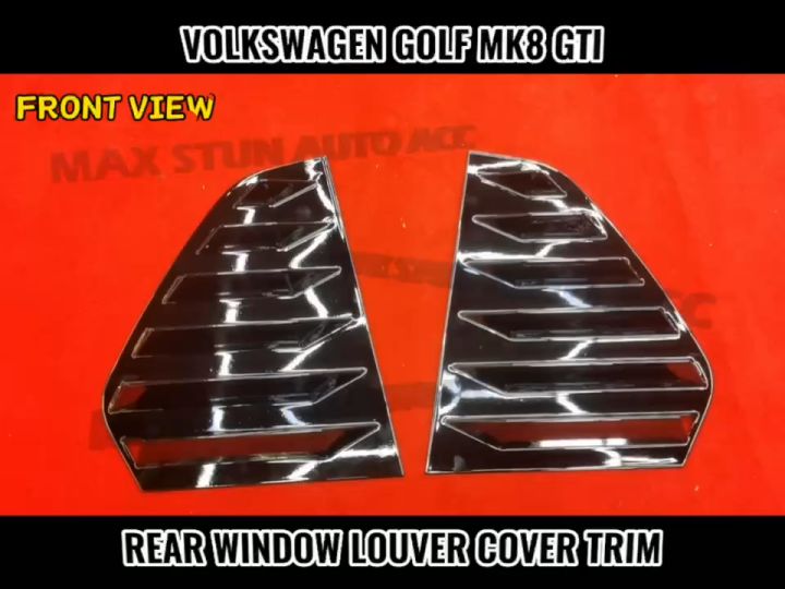 VOLKSWAGEN GOLF MK8 GTI R LINE R REAR WINDOW LOUVER COVER GOLF GTI GOLF ...
