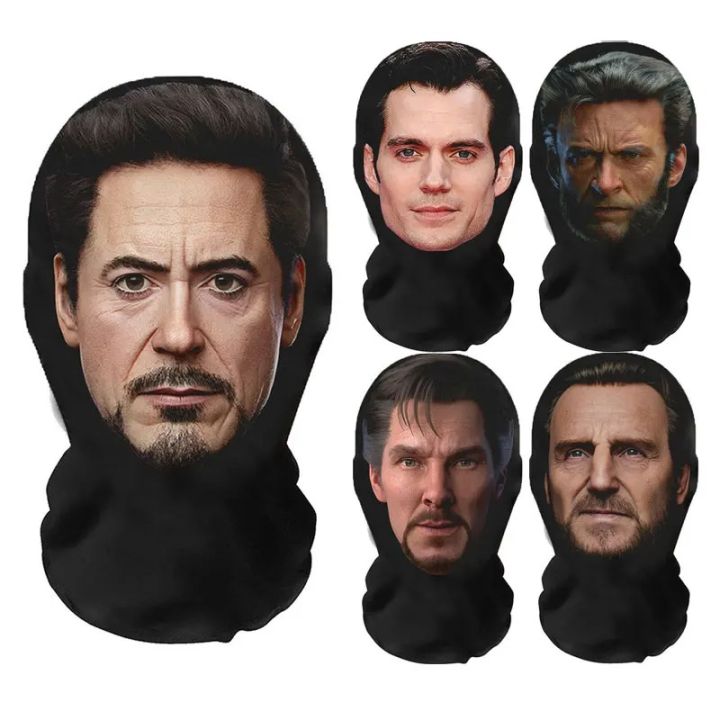 3D Printed Tony Stark Iron Man Mask-Elastic Mesh Full Face Cosplay Mask ...