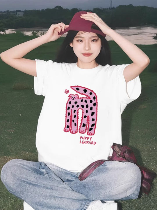 Y6Y | เสื้อยืดแขนสั้นผู้หญิงฤดูร้อน 2025 ทรงหลวม แขนครึ่งตัว สไตล์ ...