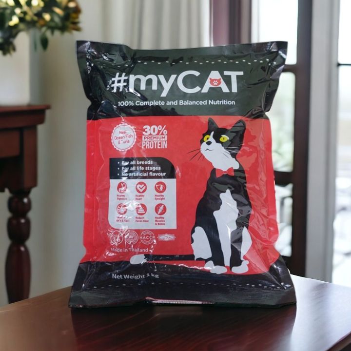 myCAT Dry Cat Food 1kg | Affordable & Premium Nutrition for Kittens & Adult Cats | Healthy Skin ...