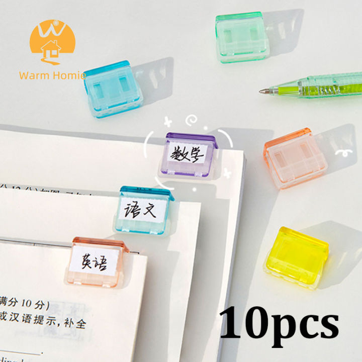 [Warm Homie] 1/5/10Pcs Paper Clip Push Clips Transparent Clips Pins ...