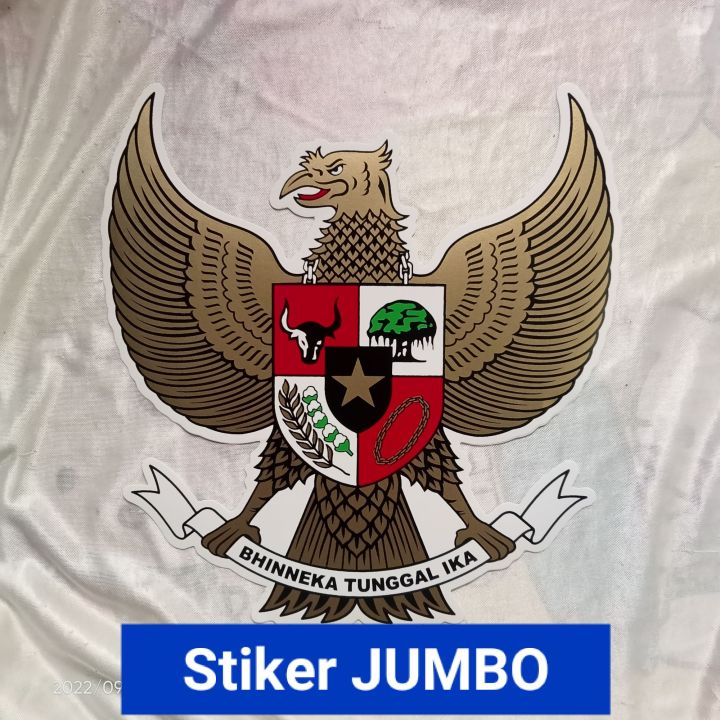 Stiker ukuran jumbo GARUDA PANCASILA ukuran kurang lebih 20x30cm ...
