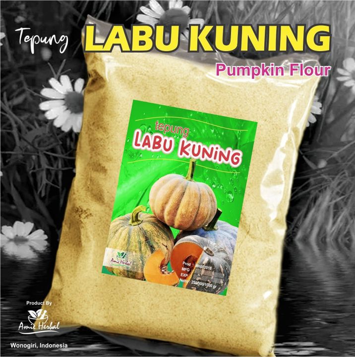 tepung labu kuning/tepung waluh/labu kuning/pumpkin. 1 kg | Lazada ...