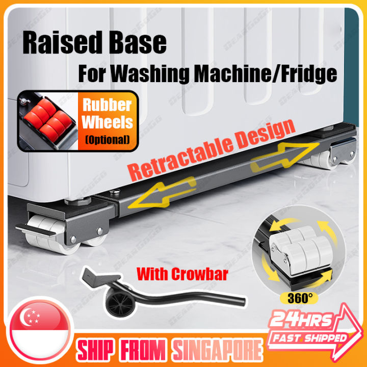 [SG Seller] Washing Machine Base Fridge Base with 360 Wheels Universal ...