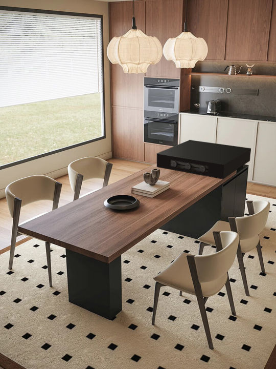 Smart Heated Insulated Kitchen Island Dining Table Dual Use Rock Board ...