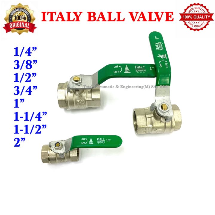 MVF Brass Chromed Ball Valve 1/4” 3/8” 1/2” 3/4” 1” 1-1/4” 1-1/2” 2 ...