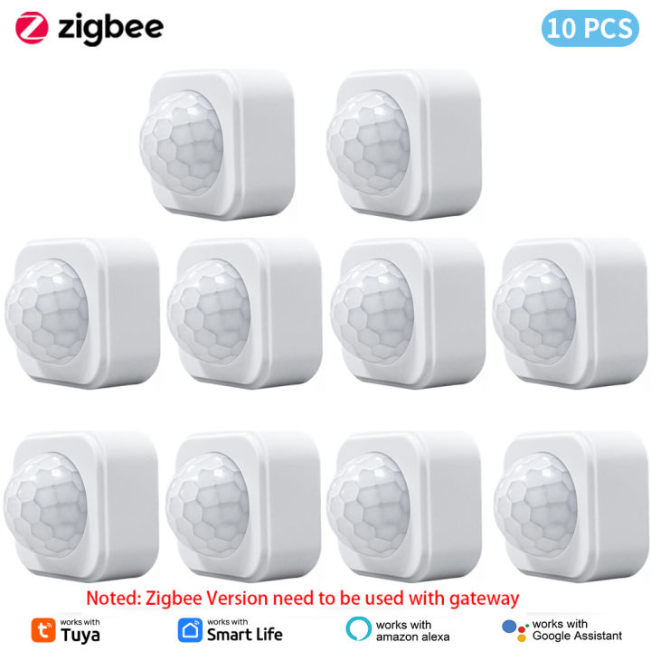 1- 10PCS Tuya Zigbee PIR Motion Sensor Detector Security Smart Life ...