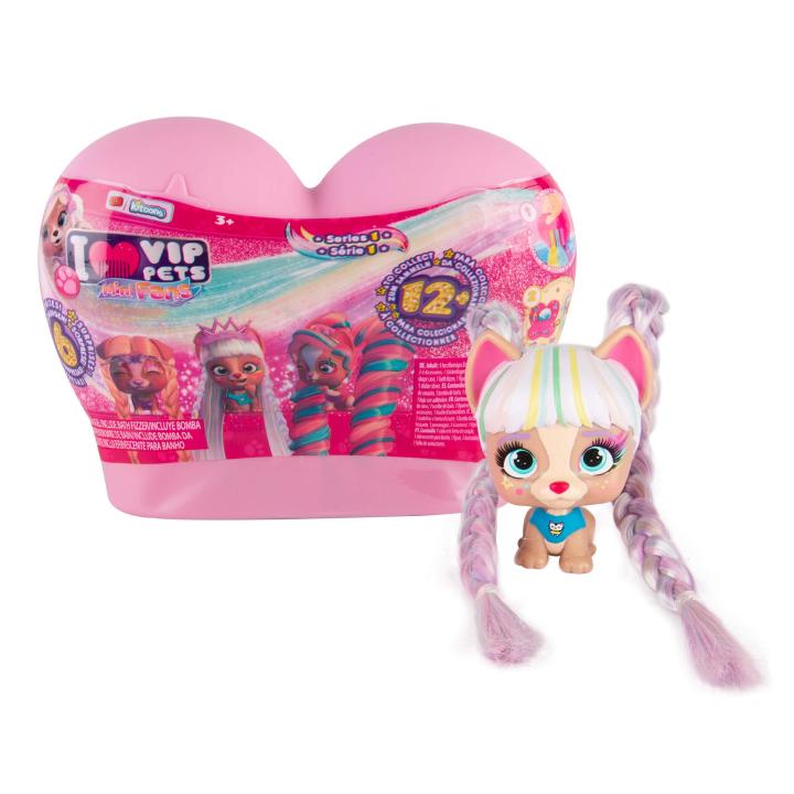 IMC Toys VIP Pets Mini Fans Series 1 DIP to Reveal 6 Surprises, Pink, 8 ...