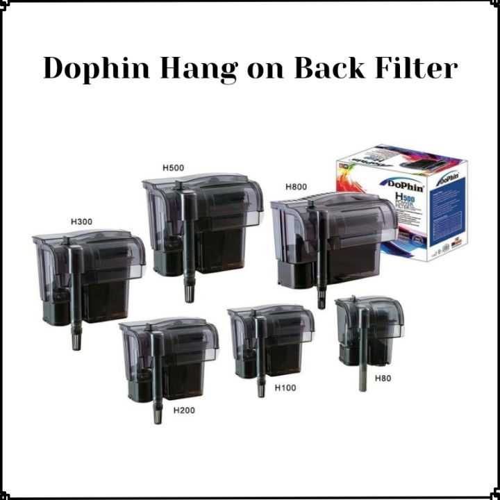 Dophin Hang on back Filter/ aquarium hanging power filter H80 H100 H200 ...