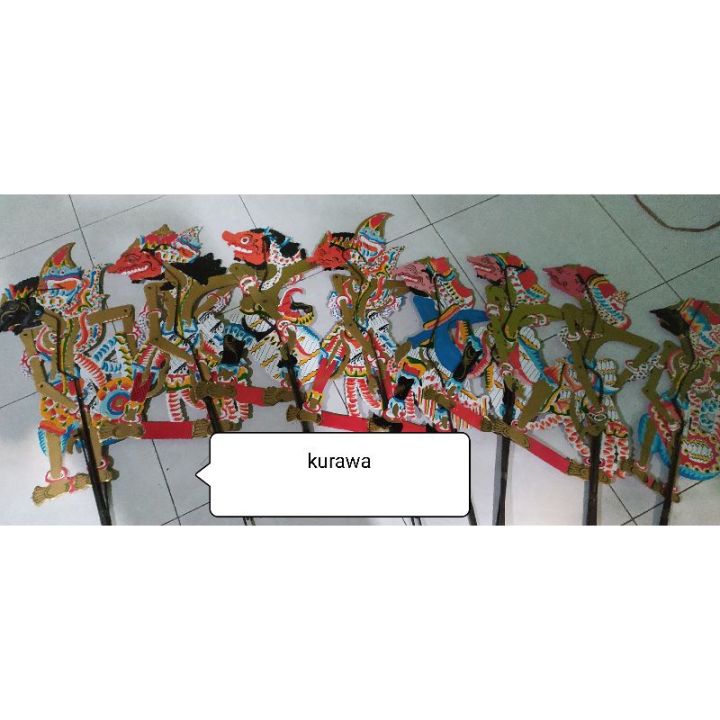 WAYANG KURAWA WAYANG KULIT KERTAS KURAWA ISI 9 PCS MAINAN ANAK HIASAN ...