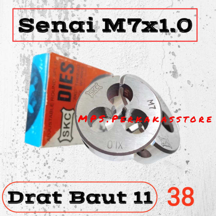 Senai drat luar round dies senay M7 × 1 SKC Snai Senei m7×1.0 sney | Lazada Indonesia
