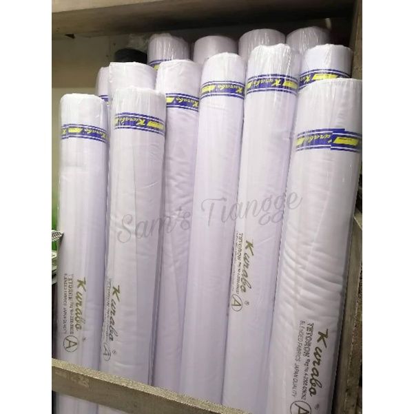Tetoron white fabric. Sold per yard, 45 inches width, use for Toga ...
