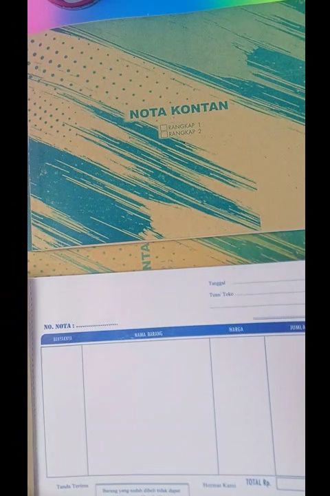 Nota 1/2 Folio READY STOCK | Buku Nota Toko Desain Modern Siap Pakai ...
