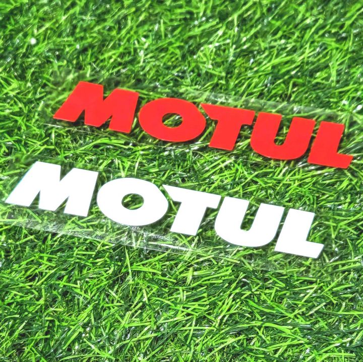 Motul Logo Vinyl Cut Sticker – Red & White | Lazada PH