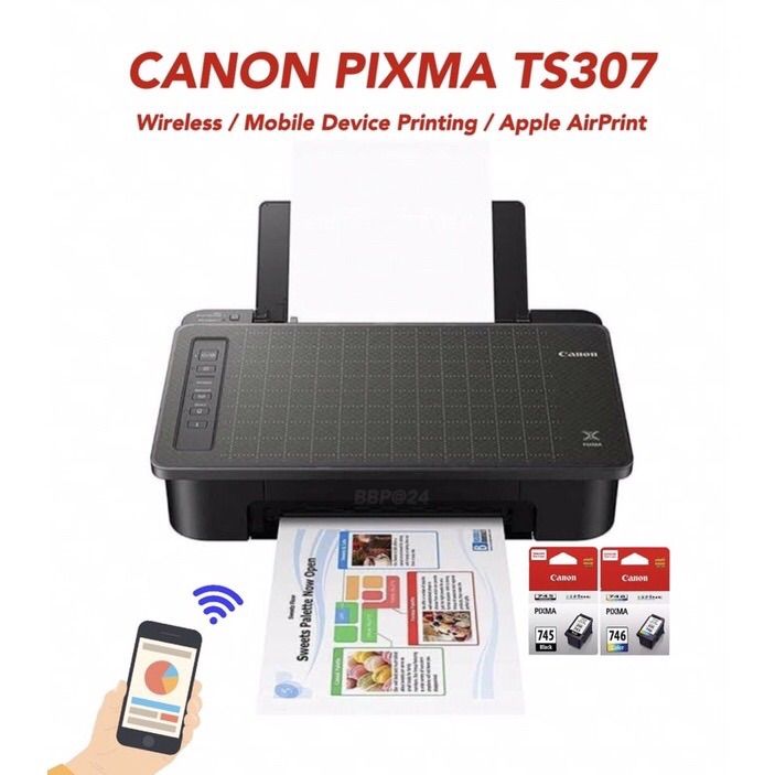 Canon Pixma TS307 Wi-Fi Direct ปริ้นกับโทรศัพท์มือถือ | Lazada.co.th