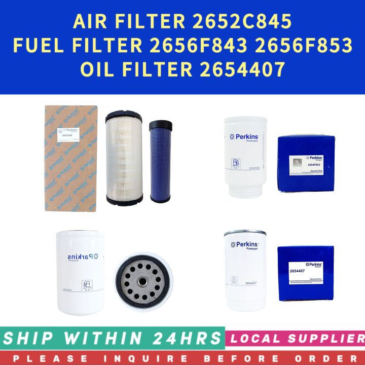 FUEL FILTER 2656F843 2656F853, AIR FILTER 2652C845, OIL FILTER 2654407 ...