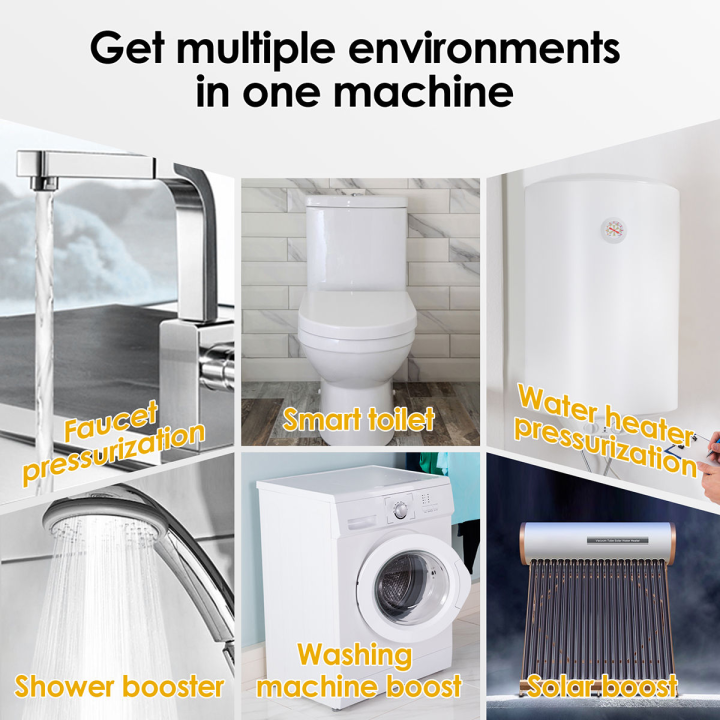 MGOB Intelligent Speed Booster Pump 24V 220W 75 Feet Pressure Automatic ...