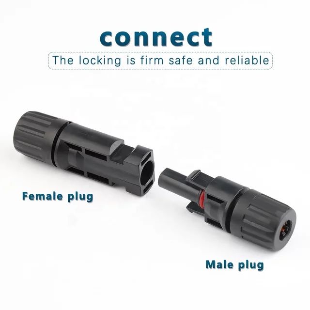 MC4 Connectors (Waterproof Male female) Plug cable Terminals for Solar ...
