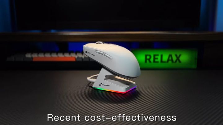 Attack Shark X6 PAW3395 Wireless Mouse Tri-Mode Charging RGB Base ...