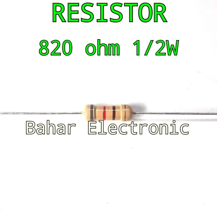Resistor 820 ohm 1/2W Harga Per 8 Biji | Lazada Indonesia