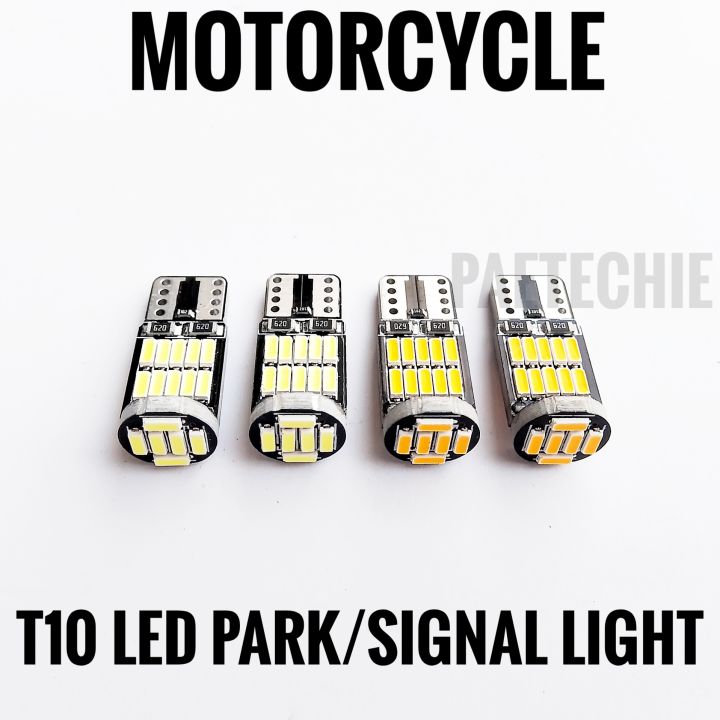 2pcs T10 W5W LED Peanut Bulb Wedge Motorcycle Park Light Signal Yamaha ...