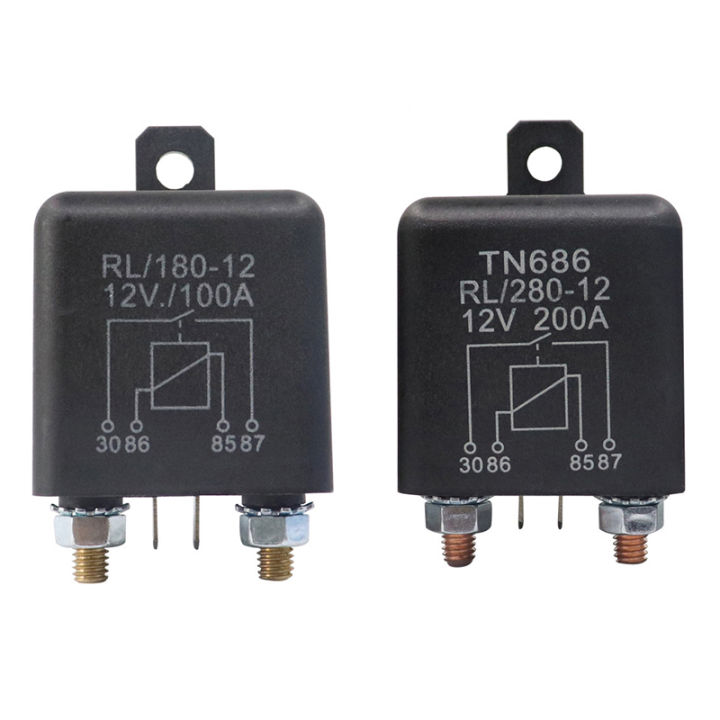 High Current Relay Starting relay 200A 100A 12V/24V Power Automotive ...
