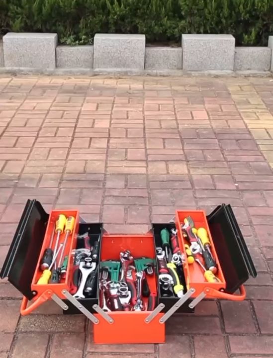 🇵🇭 Three Layer Heavy Duty Large Metal Maximum Storage Tin Toolbox ...