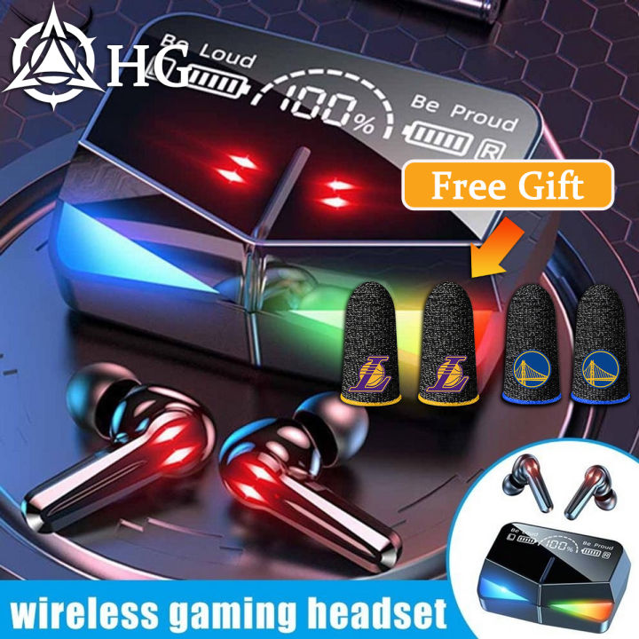 【Free Gift】HG Headset Bluetooth Gaming TWS M28 earphone Dual Mode bass ...