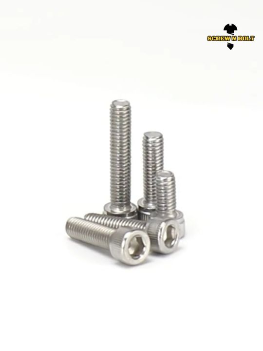น็อต สกรู หัวจม สแตนเลส 304 เกลียวมิล ตลอด หยาบ M18 / Hex Socket Head ...